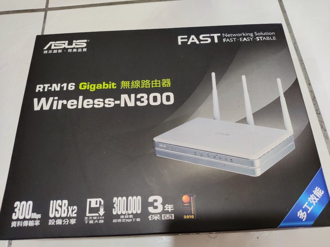 Asus RT-N16 無線路由器, 電腦及科技產品, 電腦周邊產品, Wifi及上網相關產品在旋轉拍賣