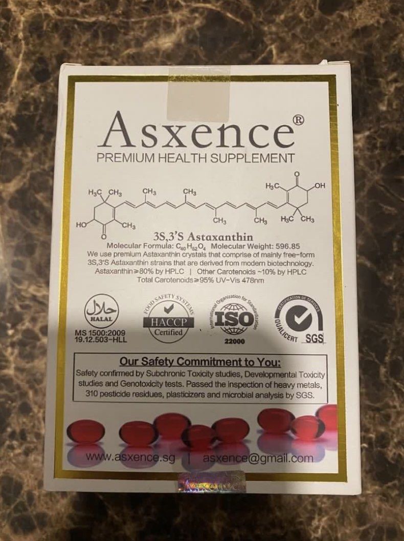 Asxence Premium Anti Oxidant Supplement, Health & Nutrition, Health ...