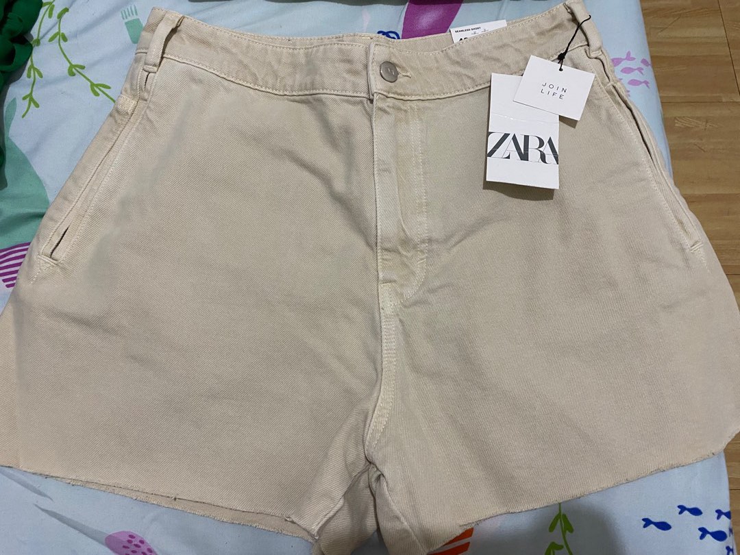 Authentic BNWT ZARA Super high rise seamless shorts, Women's Fashion ...