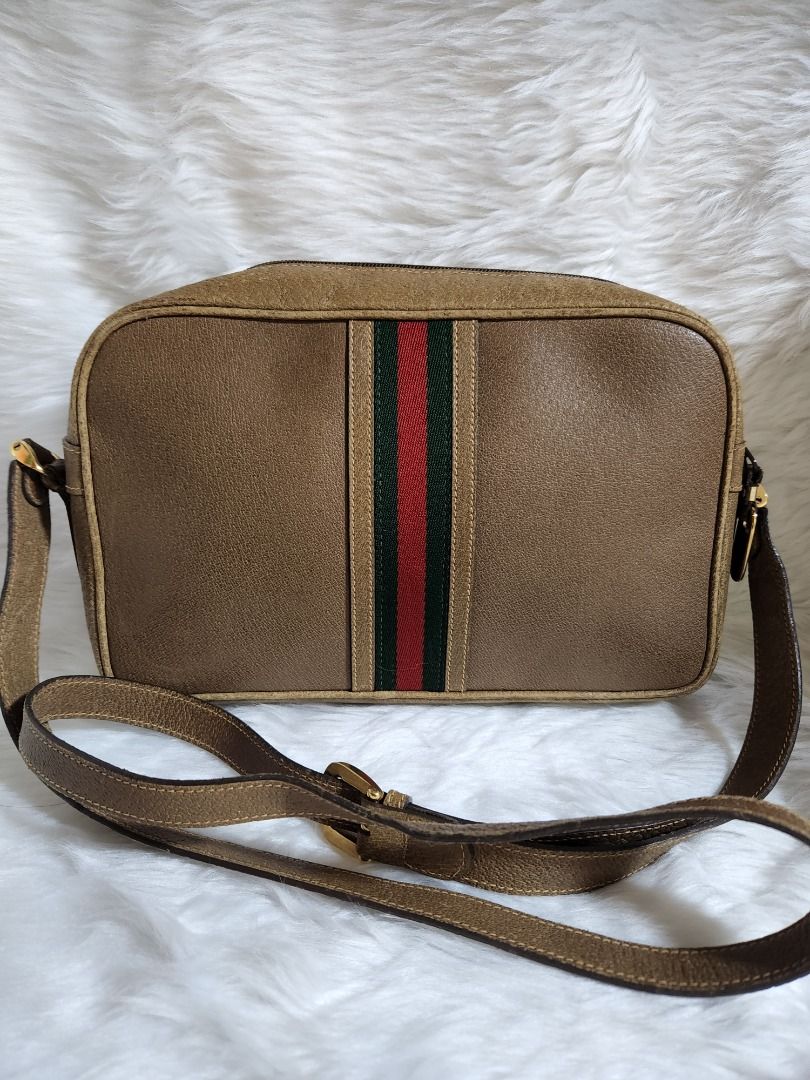 Authentic Gucci Sherry Line Sling Crossbody Bag, Luxury, Bags & Wallets ...
