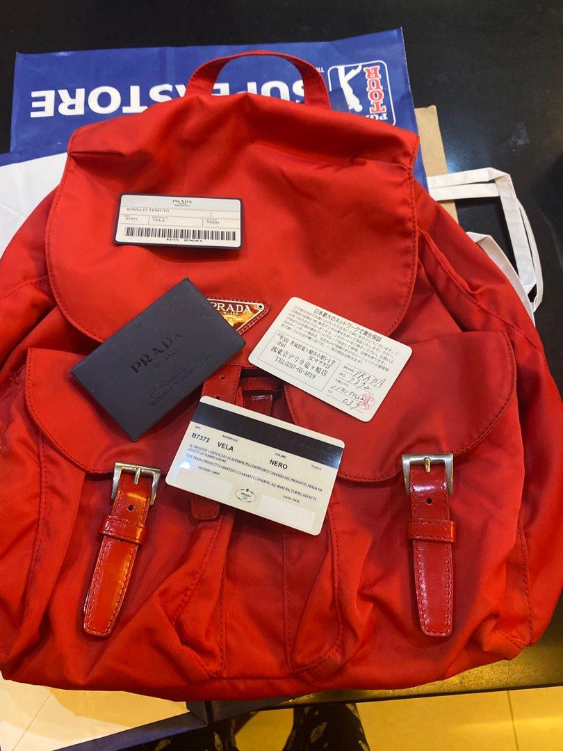 Authentic prada back pack, Luxury, Bags & Wallets on Carousell