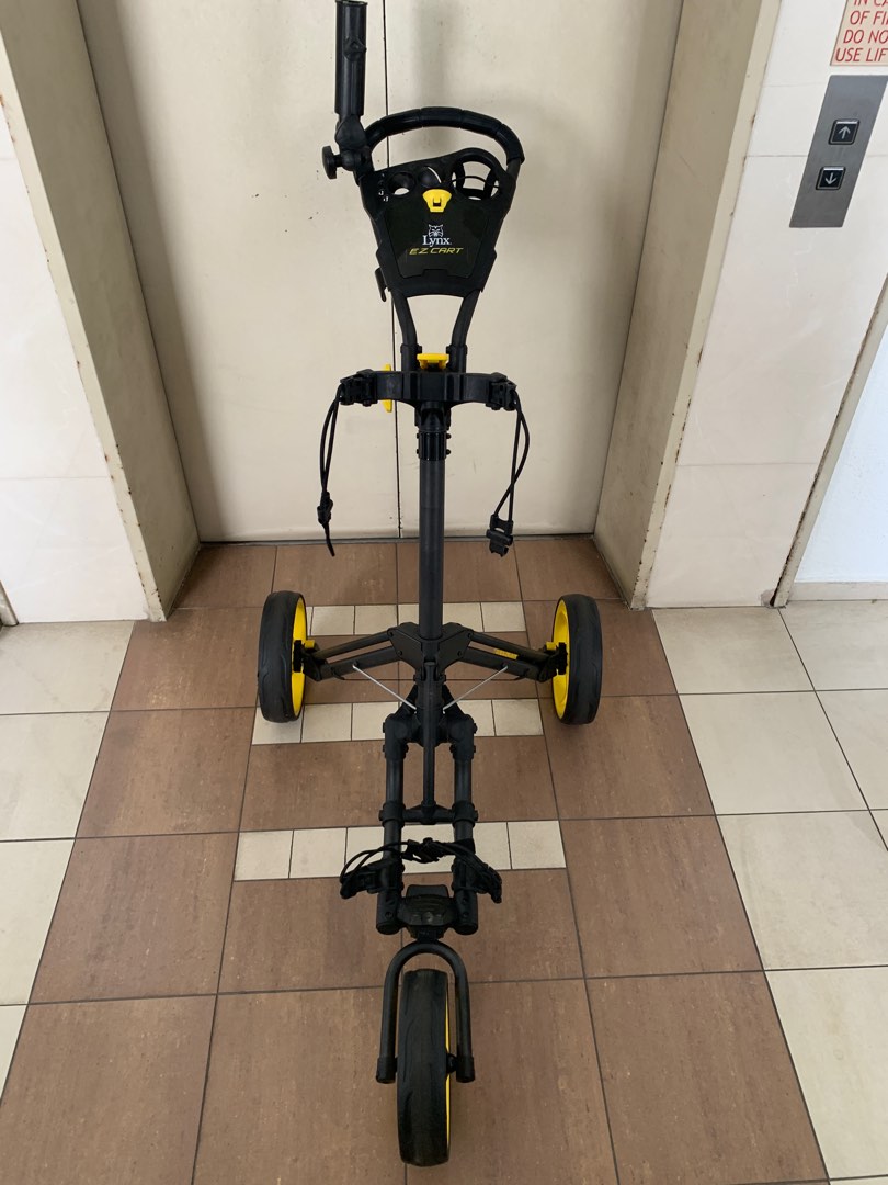 Bi-fold compact push golf trolley, Sports Equipment, Sports & Games ...