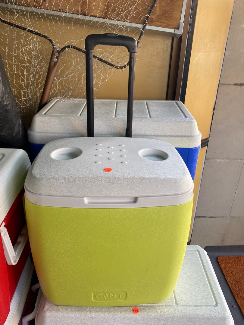 Brand New Cooler Box with Wheels, Sports Equipment, Fishing on Carousell