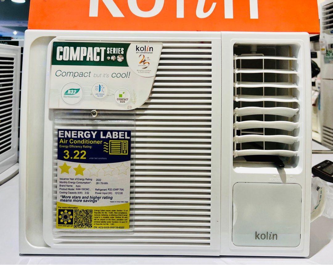 Brand New Kolin KAM-150CMC32 1.5hp Window-type Aircon (Compact), TV ...