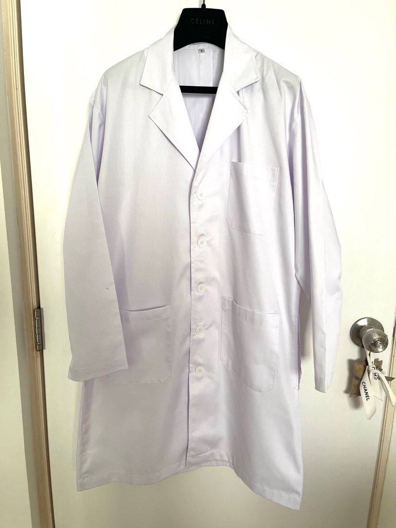 BRAND NEW WHITE LAB COAT, Men's Fashion, Coats, Jackets and Outerwear ...