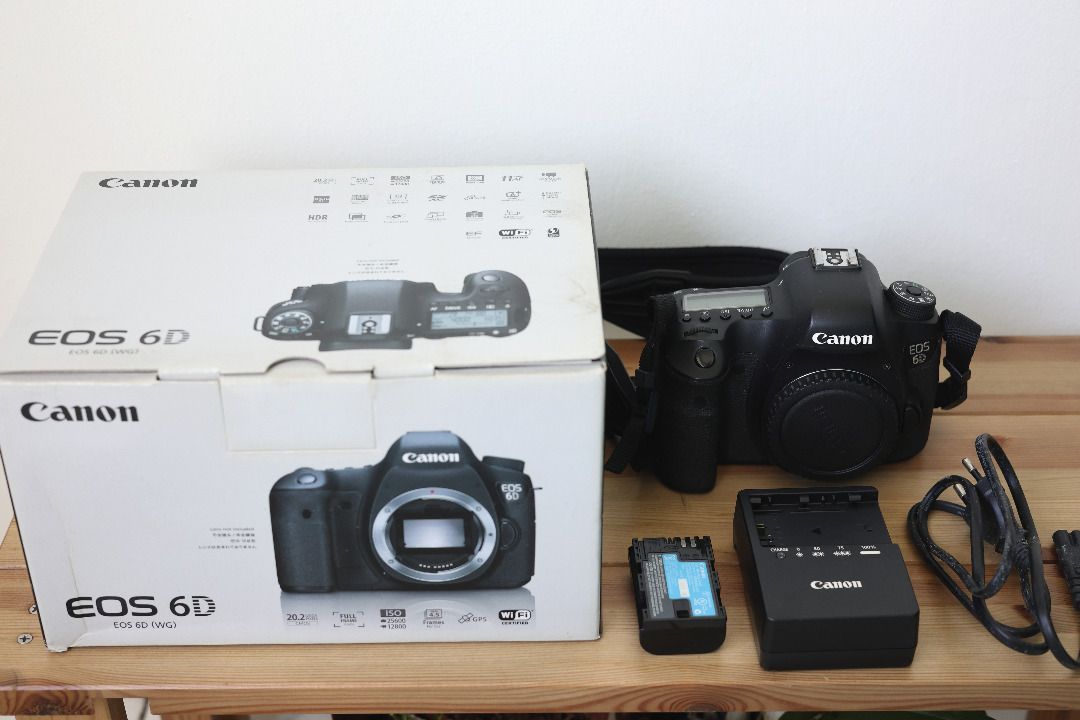 Canon 6D Mark 1 body only full box, Photography, Cameras on Carousell