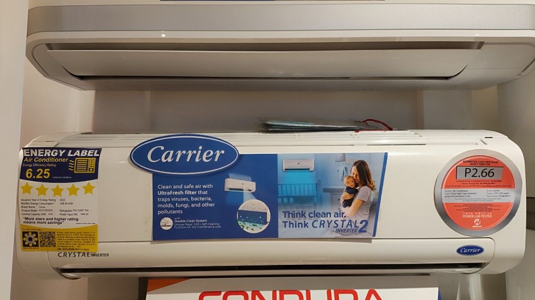 CARRIER SPLIT TYPE AIRCON INVERTER AND NON INVERTER, TV & Home ...