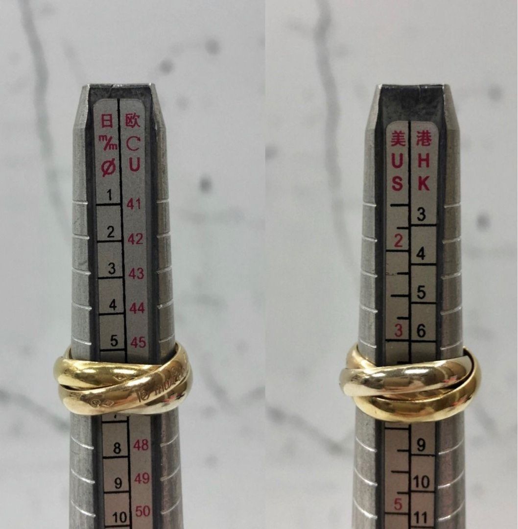 Cartier Au 750 Les must Trinity 6.62 G ring, Luxury, Accessories on Carousell