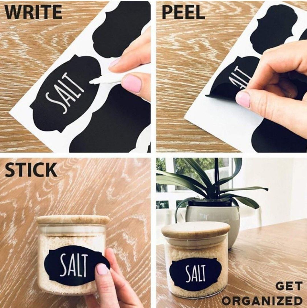 Chalkboard Reusable label sheets sticker label, Hobbies & Toys ...
