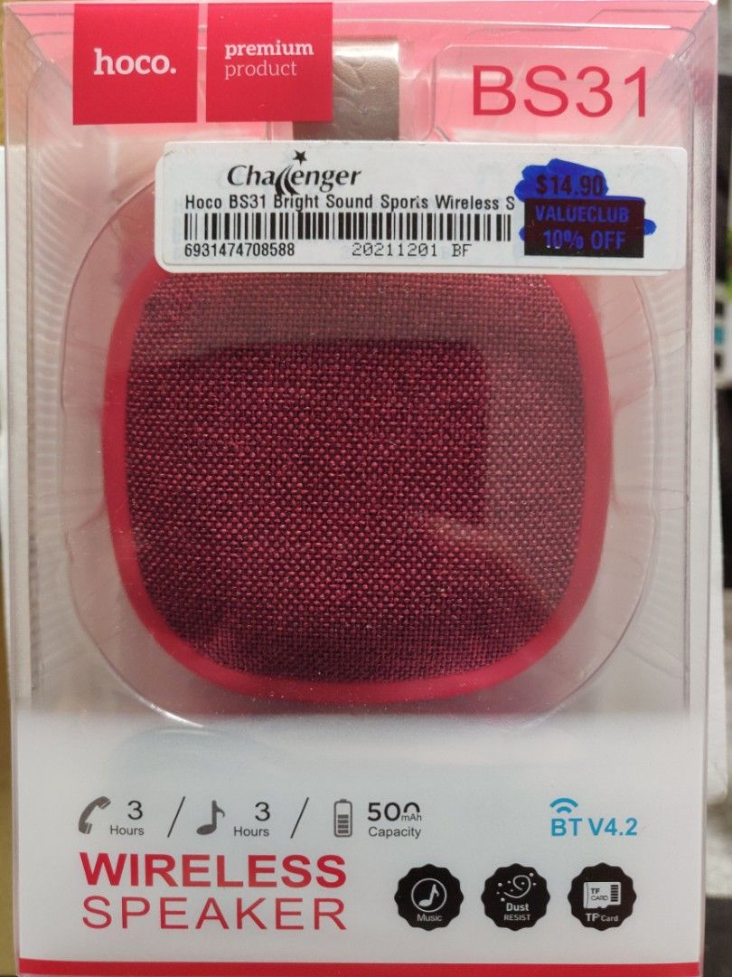 Challenger Wireless speaker, Audio, Portable Audio Accessories on Carousell