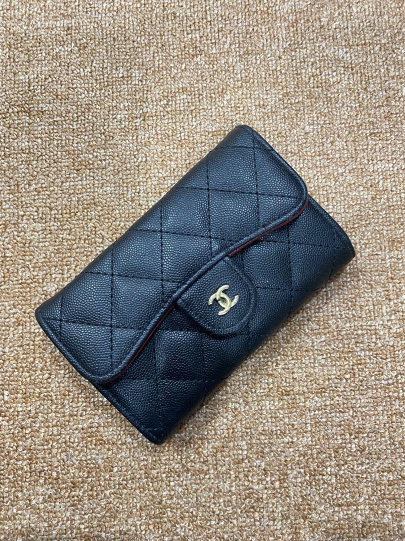Chanel Wallet - Black Caviar, Women's Fashion, Bags & Wallets, Wallets ...