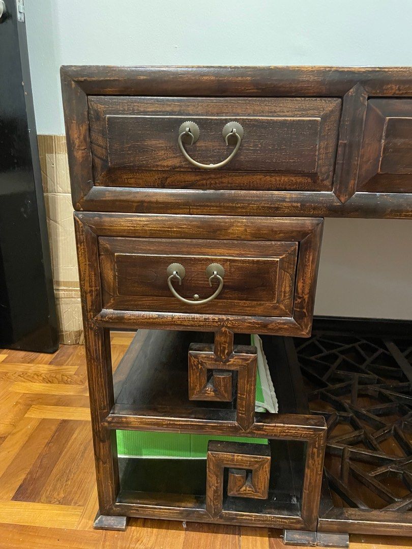 Chinese Desk and antique chair, Furniture & Home Living, Furniture ...