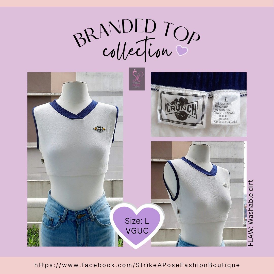 Crunch Crop top, Women's Fashion, Tops, Others Tops on Carousell