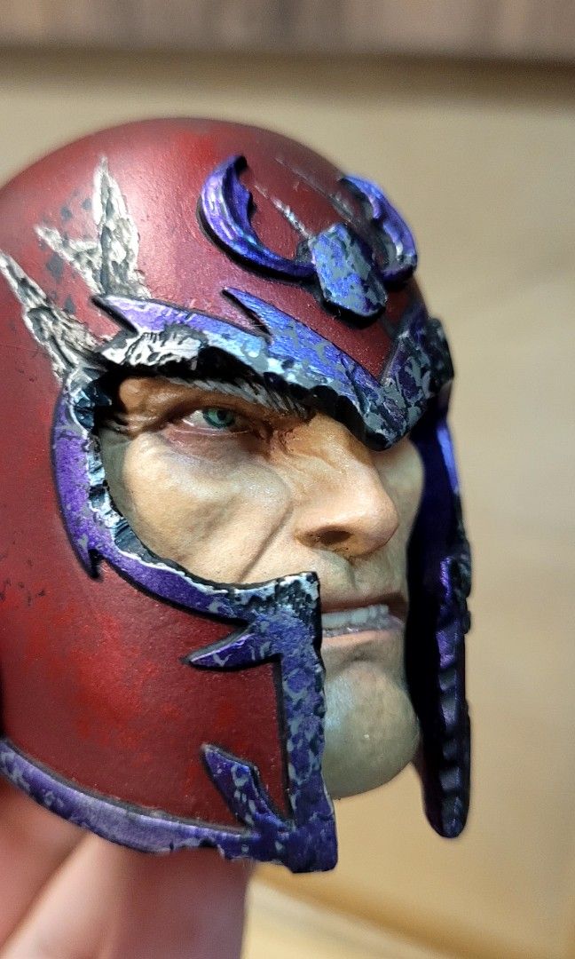 Custom Magneto Head Battle Damage (XM Magneto on Throne), Hobbies ...