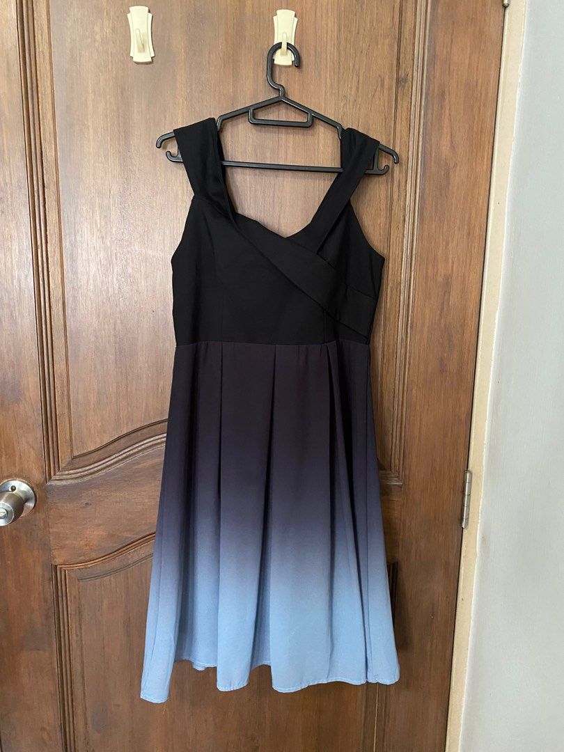 dark blue evening dress, Women's Fashion, Dresses & Sets, Dresses on ...