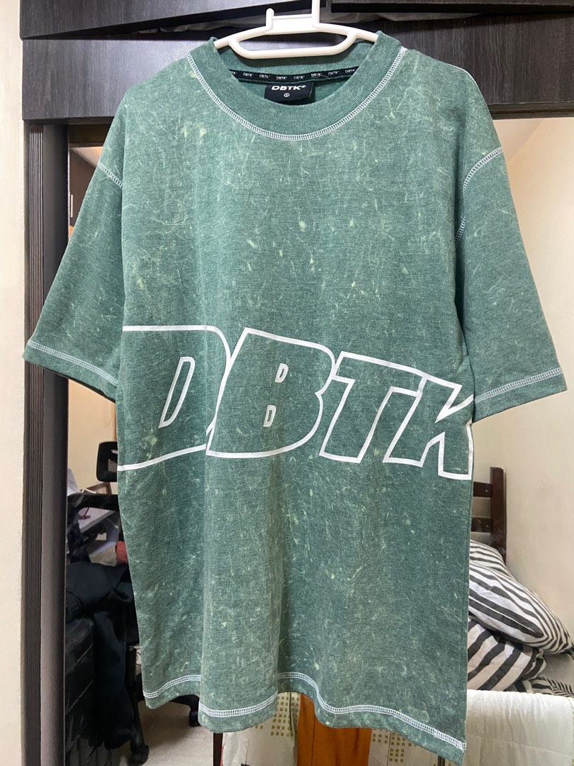 DBTK SLANT ACID WASHED GREEN TEE, Men's Fashion, Tops & Sets, Tshirts ...