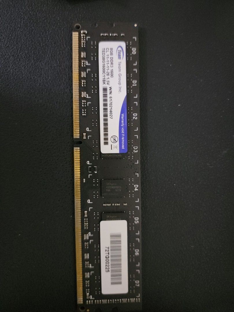 DDR3 RAM 8GB, Computers & Tech, Parts & Accessories, Computer Parts on ...