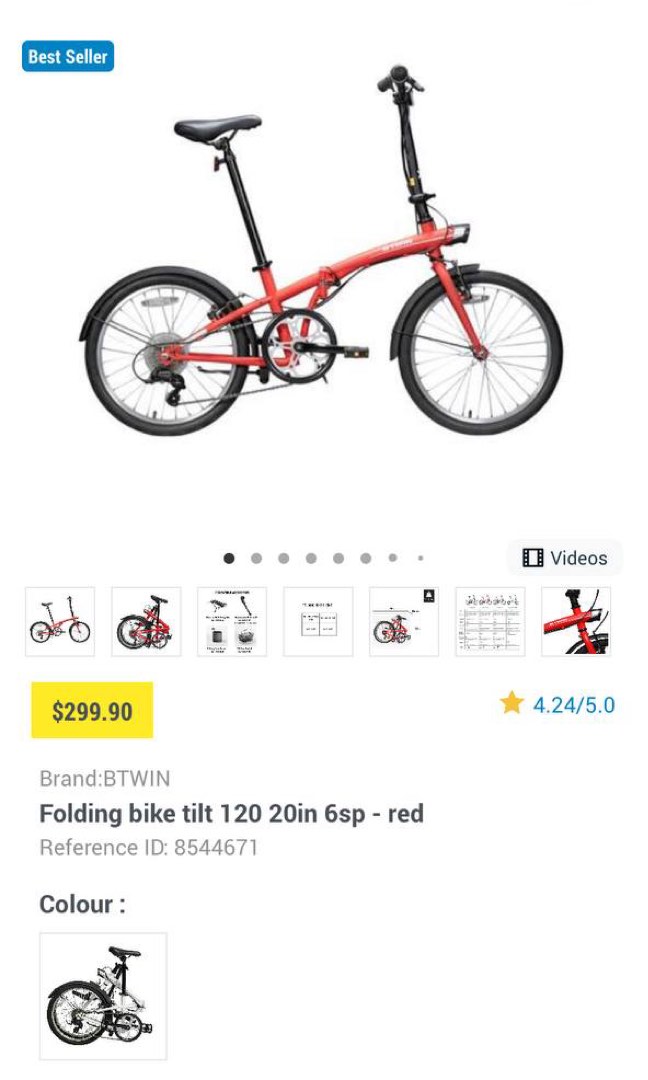 Decathlon Foldable Bike, Sports Equipment, Bicycles & Parts, Bicycles ...