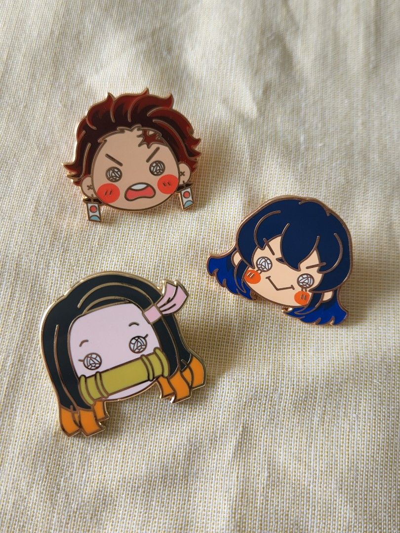Demon slayer enamel pin, Hobbies & Toys, Stationery & Craft, Handmade ...