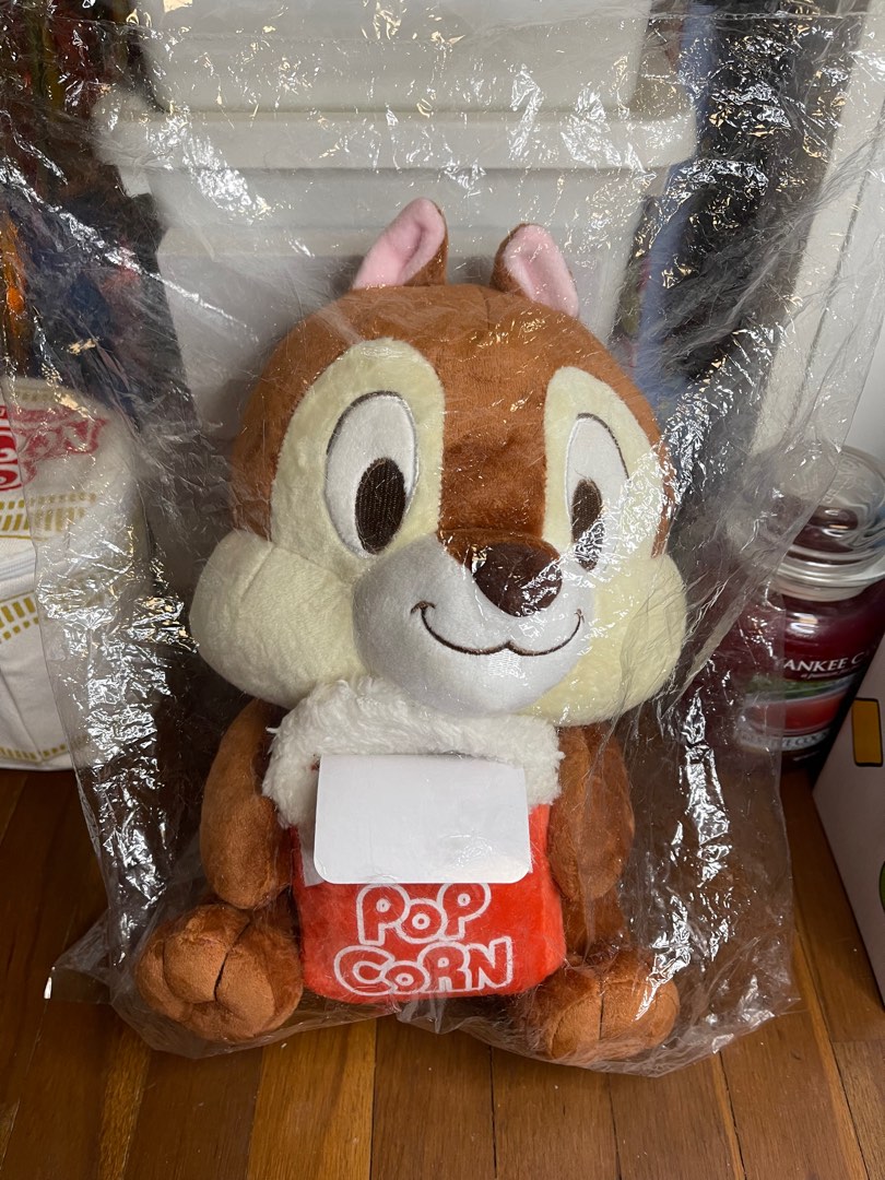 Disney Chip Popcorn Plush, Hobbies & Toys, Toys & Games on Carousell