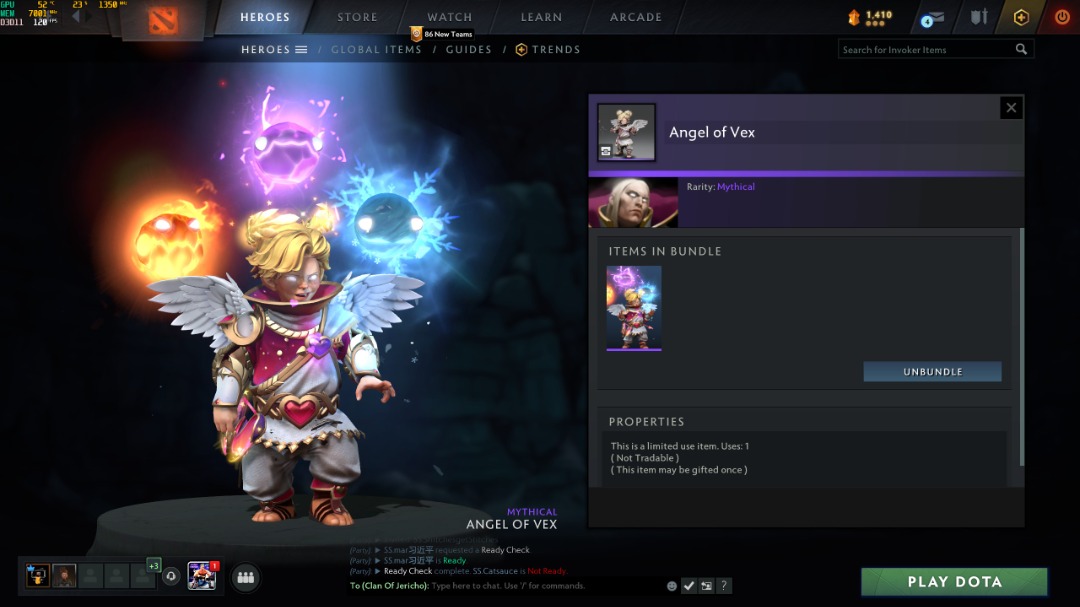 Dota 2 Angel of Vex, Video Gaming, Gaming Accessories, In-Game Products ...