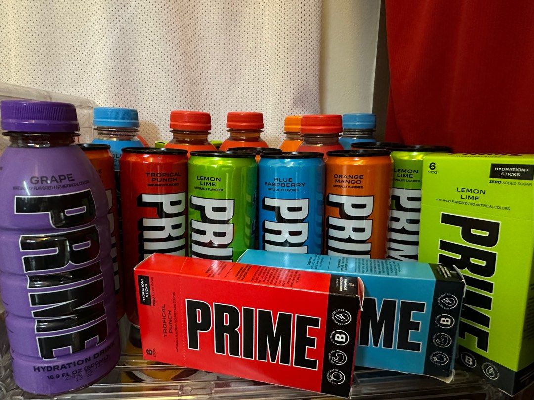 Drink Prime Hydration Energy Hydration Sticks Powder, Food & Drinks ...