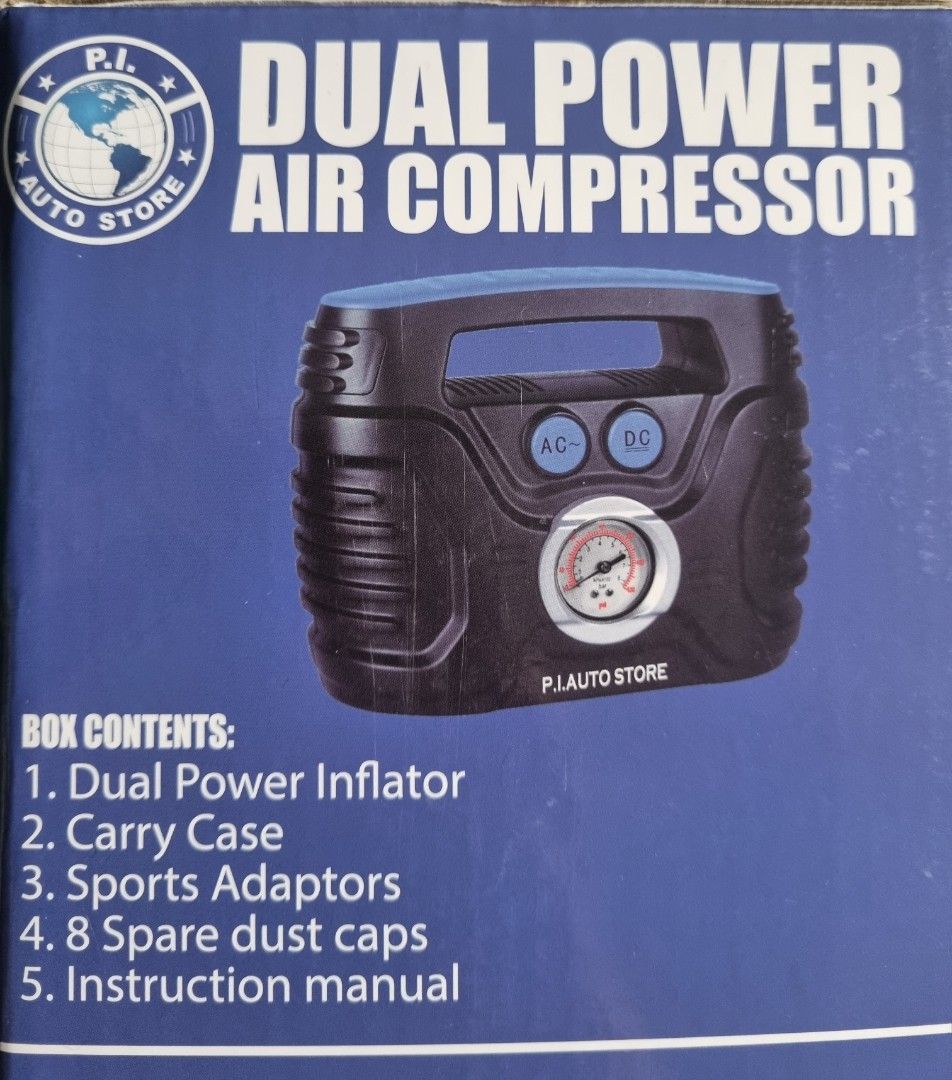 Dual power Air compressor, Car Accessories, Accessories on Carousell