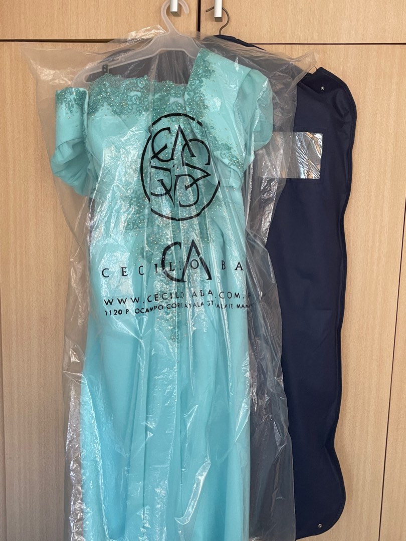 Elegant Custom-made Cecilio Abad Gown for MOB, Women's Fashion, Dresses ...