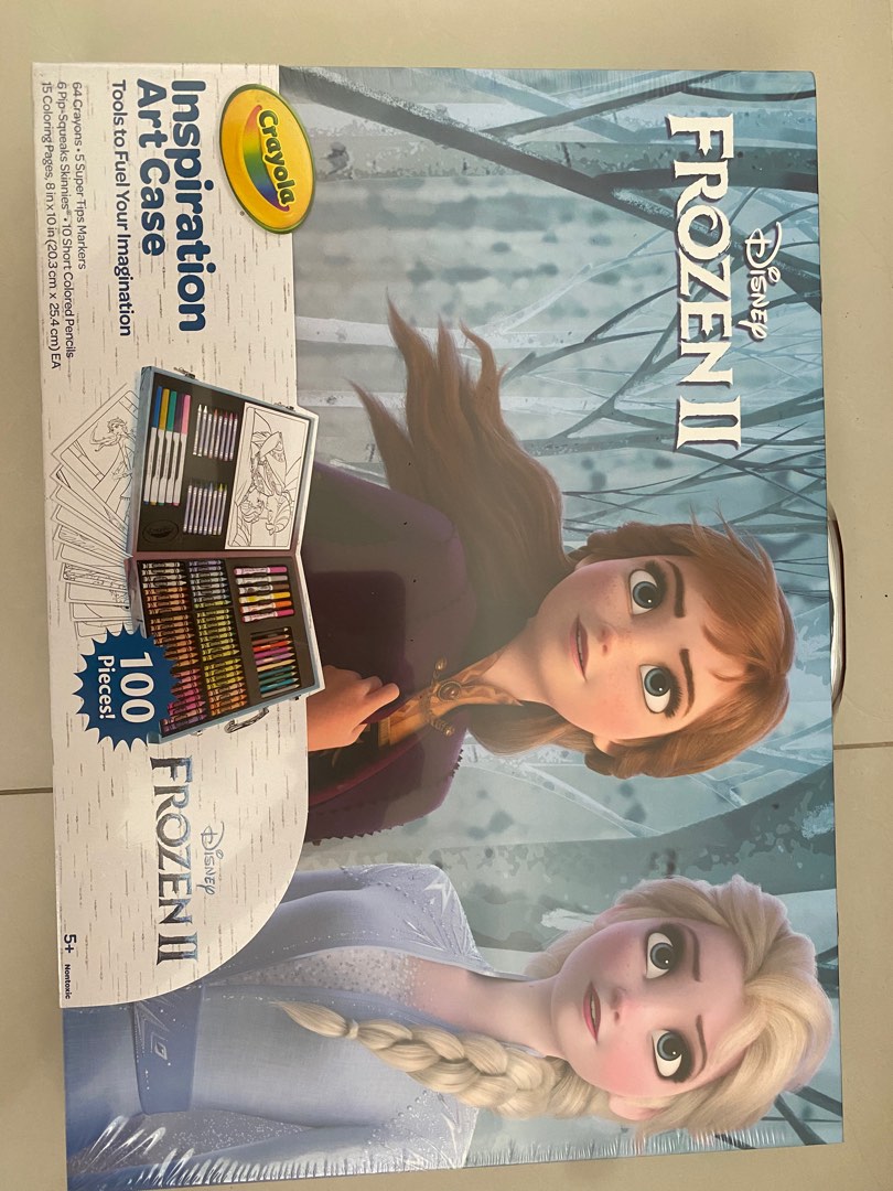 Elsa crayon, Hobbies & Toys, Stationery & Craft, Art & Prints on Carousell