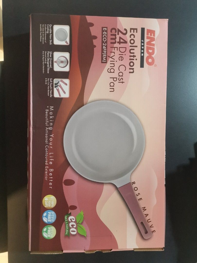 Endo Ecolution Die Cast Frying Pan, Furniture & Home Living, Kitchenware & Tableware, Cookware ...