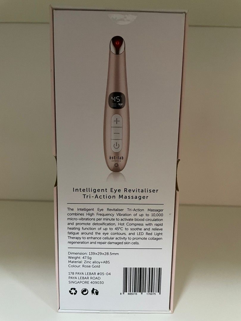 est.lab OptimaLift A+ Intelligent Eye Revitaliser Tri-Action Massager ...