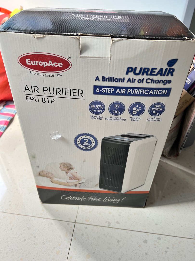 EuropAce air purifier (model EPU 81P), TV & Home Appliances, Air ...