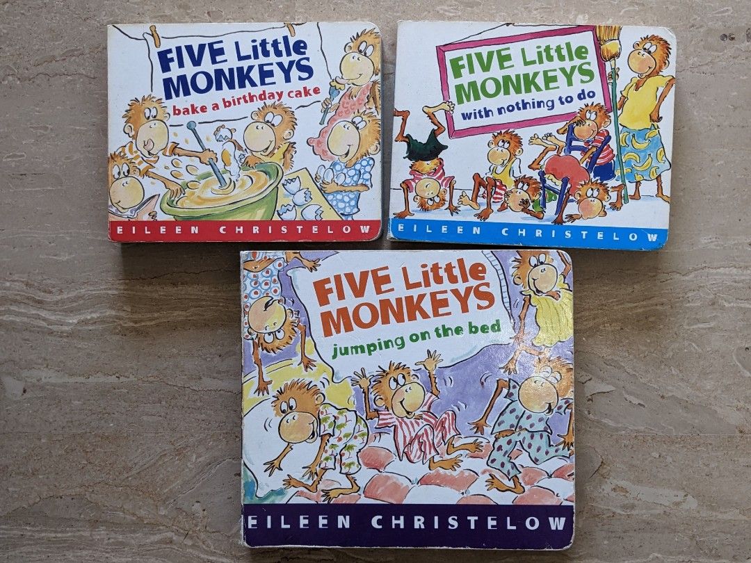 Five Little Monkeys (3 books), Hobbies & Toys, Books & Magazines ...