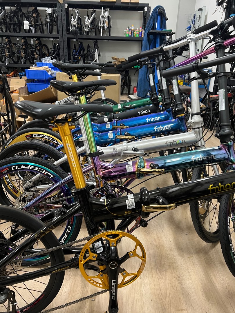 Fnhon foldable bike blast tornado folding bicycle litepro shimano ...