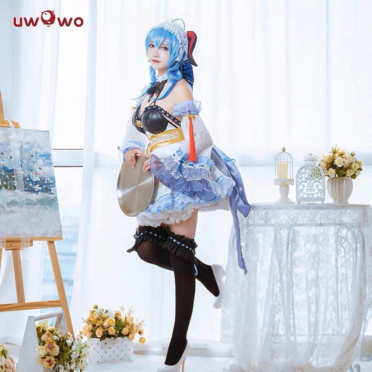 Ganyu Maid Dress Genshin Impact Cosplay , Hobbies & Toys, Toys & Games ...