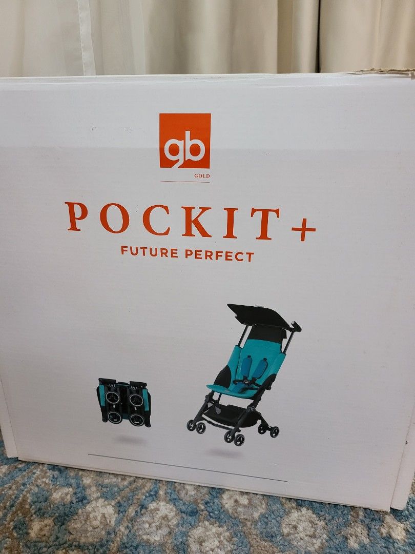GB Pockit+ Plus Monument black colour reclinable, Babies & Kids, Going ...