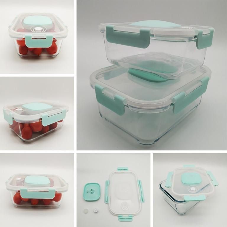 Glass Tupperware with Vacuum Function, Furniture & Home Living ...