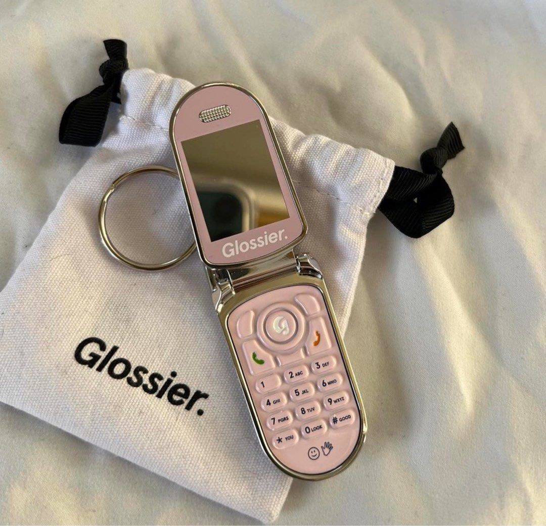 Glossier LA Exclusive Phone Keychain, Beauty & Personal Care, Face ...