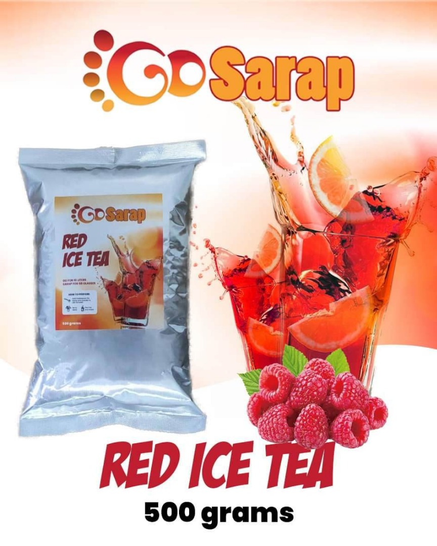Go Sarap Red Iced Tea Powder , Lemon Iced Tea Powder , Blue Lemonade ...