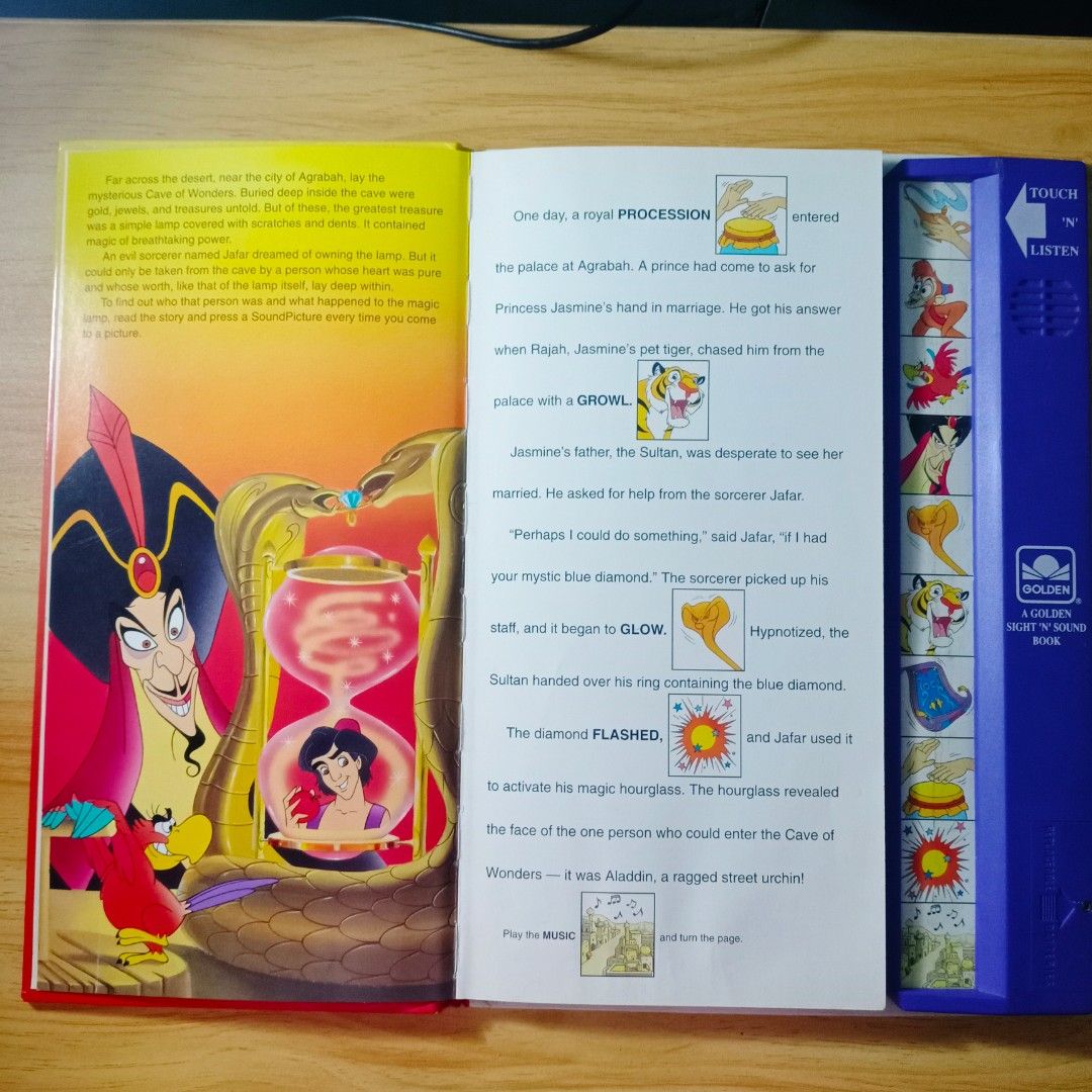Golden Sound Story Disney Aladdin Hobbies And Toys Books And Magazines