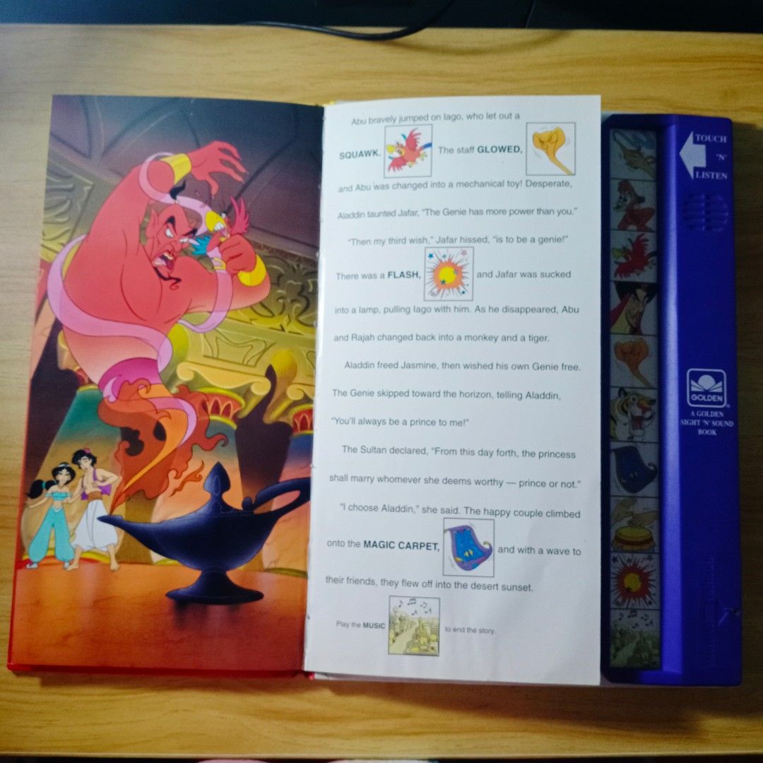 Golden Sound Story Disney Aladdin Hobbies And Toys Books And Magazines