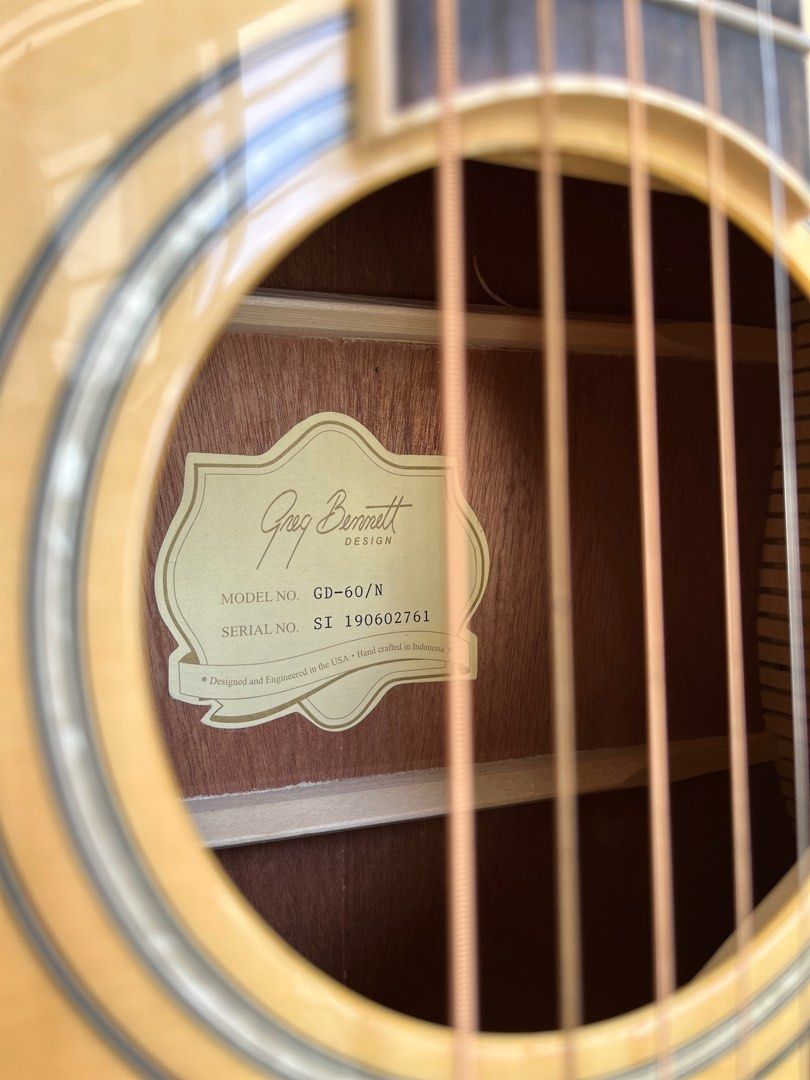 Gregg Bennett GD60 Acoustic Guitar, Hobbies & Toys, Music & Media ...