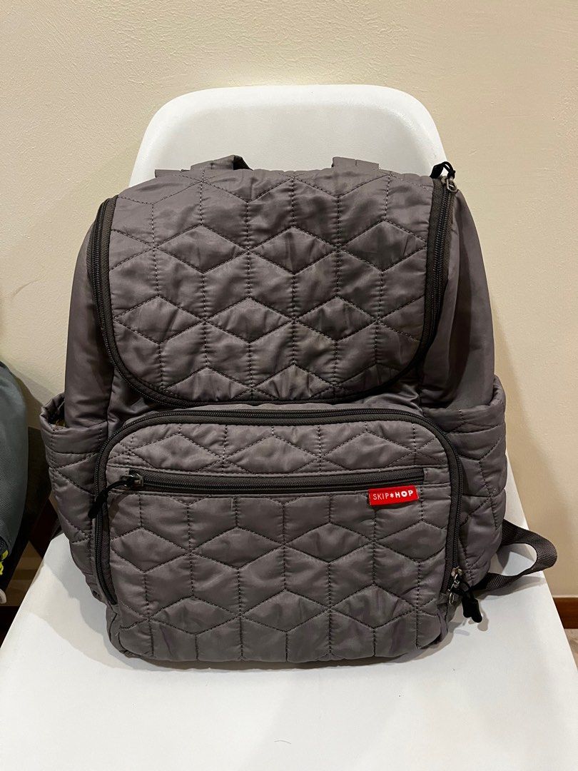 Grey Skip Hop diaper bad, Babies & Kids, Going Out, Diaper Bags ...