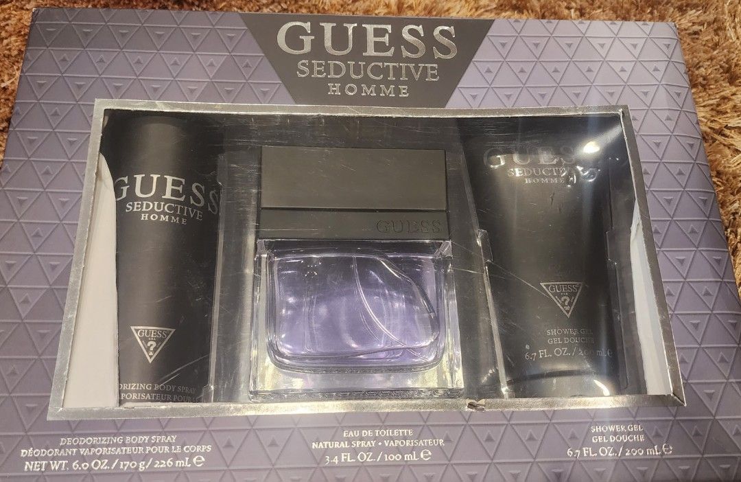 Guess Seductive Gift Set for Men, Beauty & Personal Care, Fragrance ...
