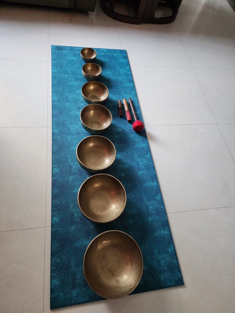 Handmade Singing Bowls Set from Nepal, Hobbies & Toys, Music & Media ...