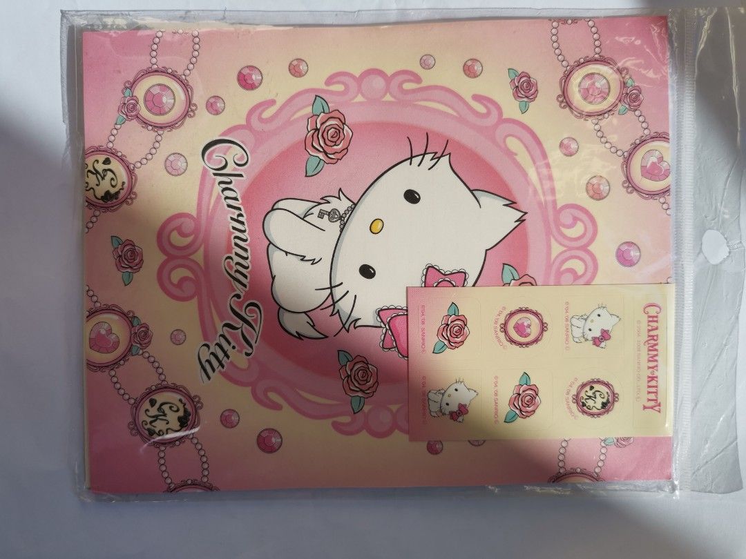 Hello Kitty writing paper plus sticker sheet, Hobbies & Toys ...