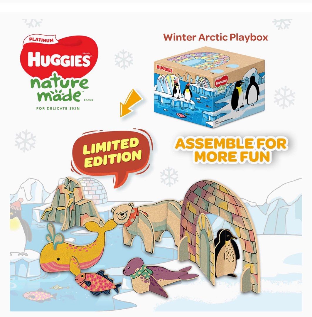 Huggies play box (empty carton), Hobbies & Toys, Toys & Games on Carousell