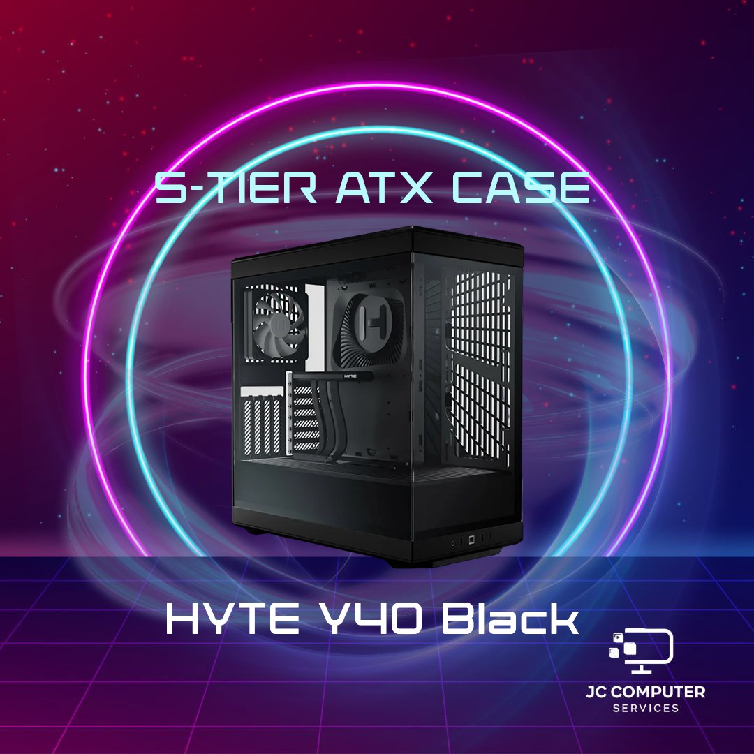 HYTE Y40 BLACK, Computers & Tech, Parts & Accessories, Computer Parts ...