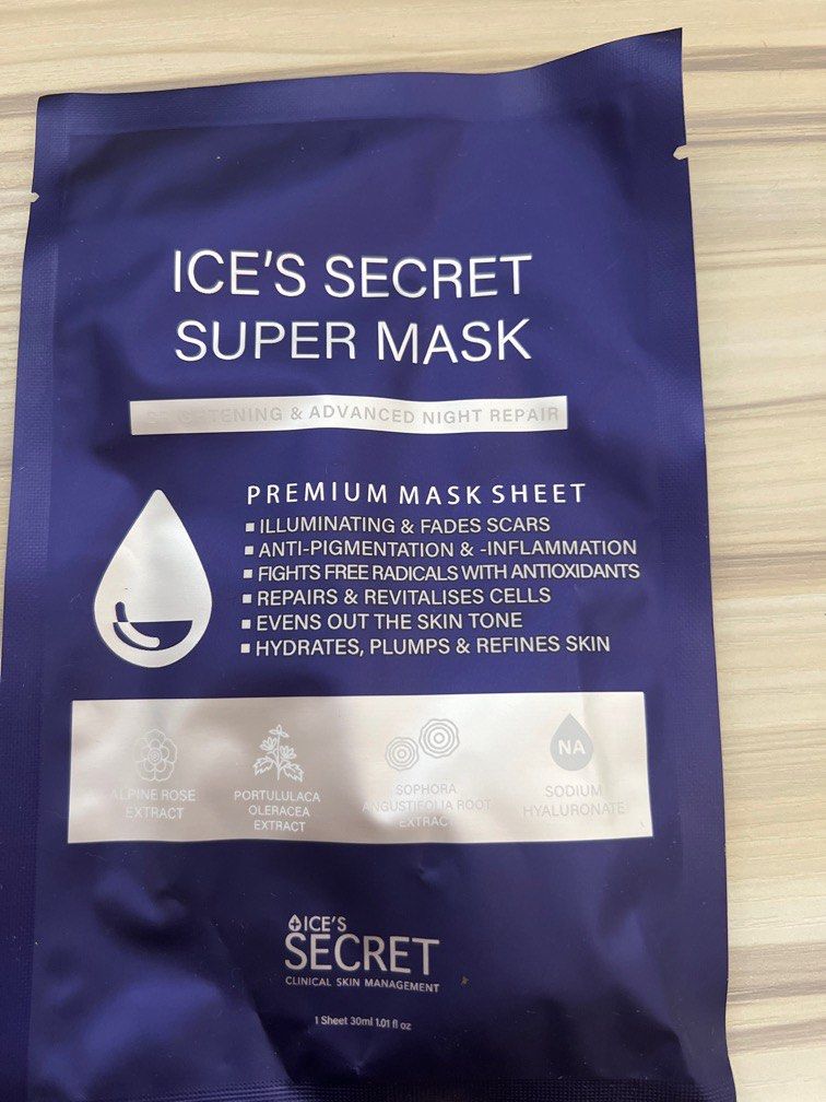 Ice secret super mask, Beauty & Personal Care, Face, Face Care on Carousell