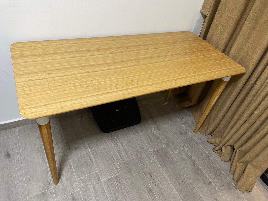 IKEA ANFALLARE / HILVER Computer Study Desk with SIGNUM Cable Trunking ...